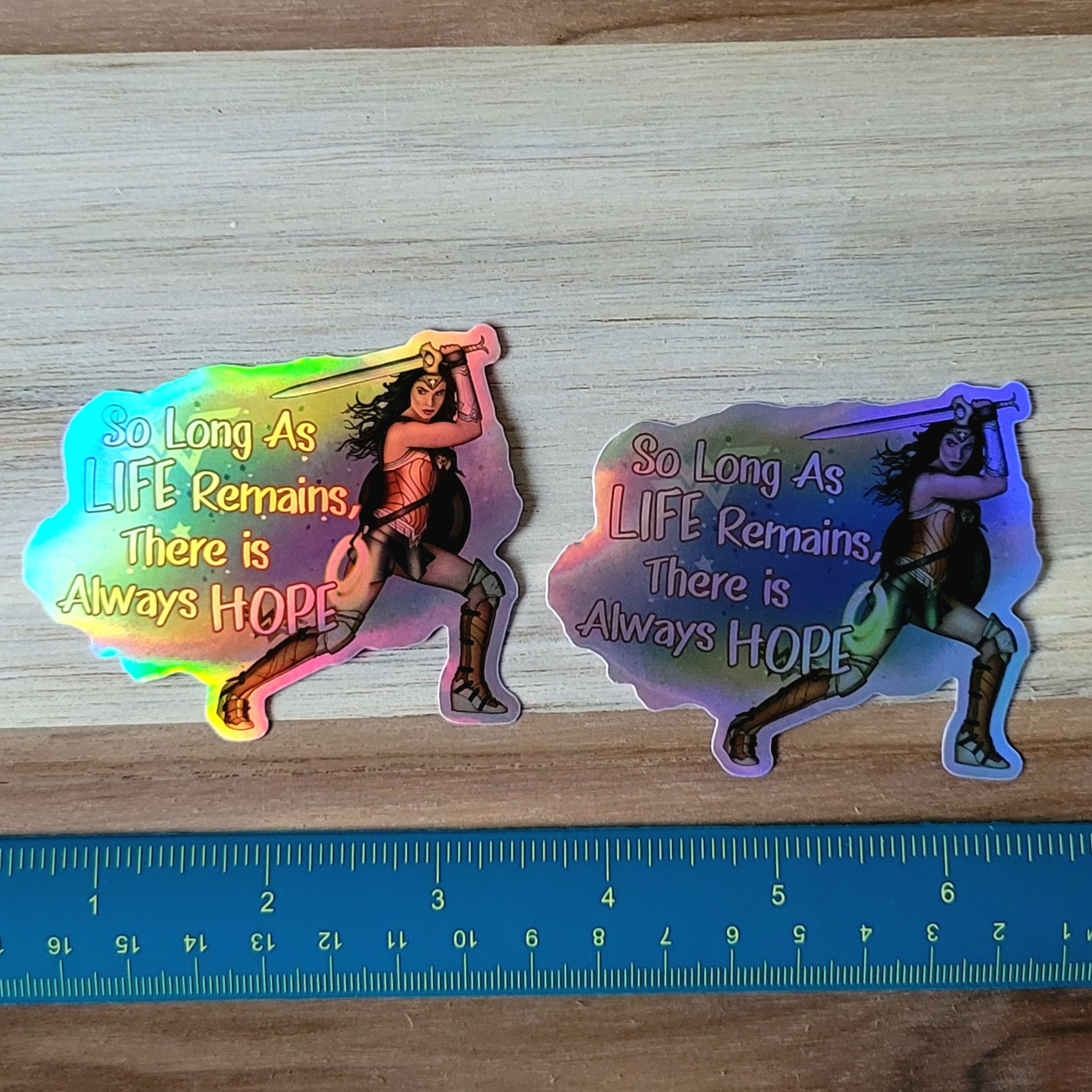 In Stock Sticker Wonderwoman Jubilant Fabric