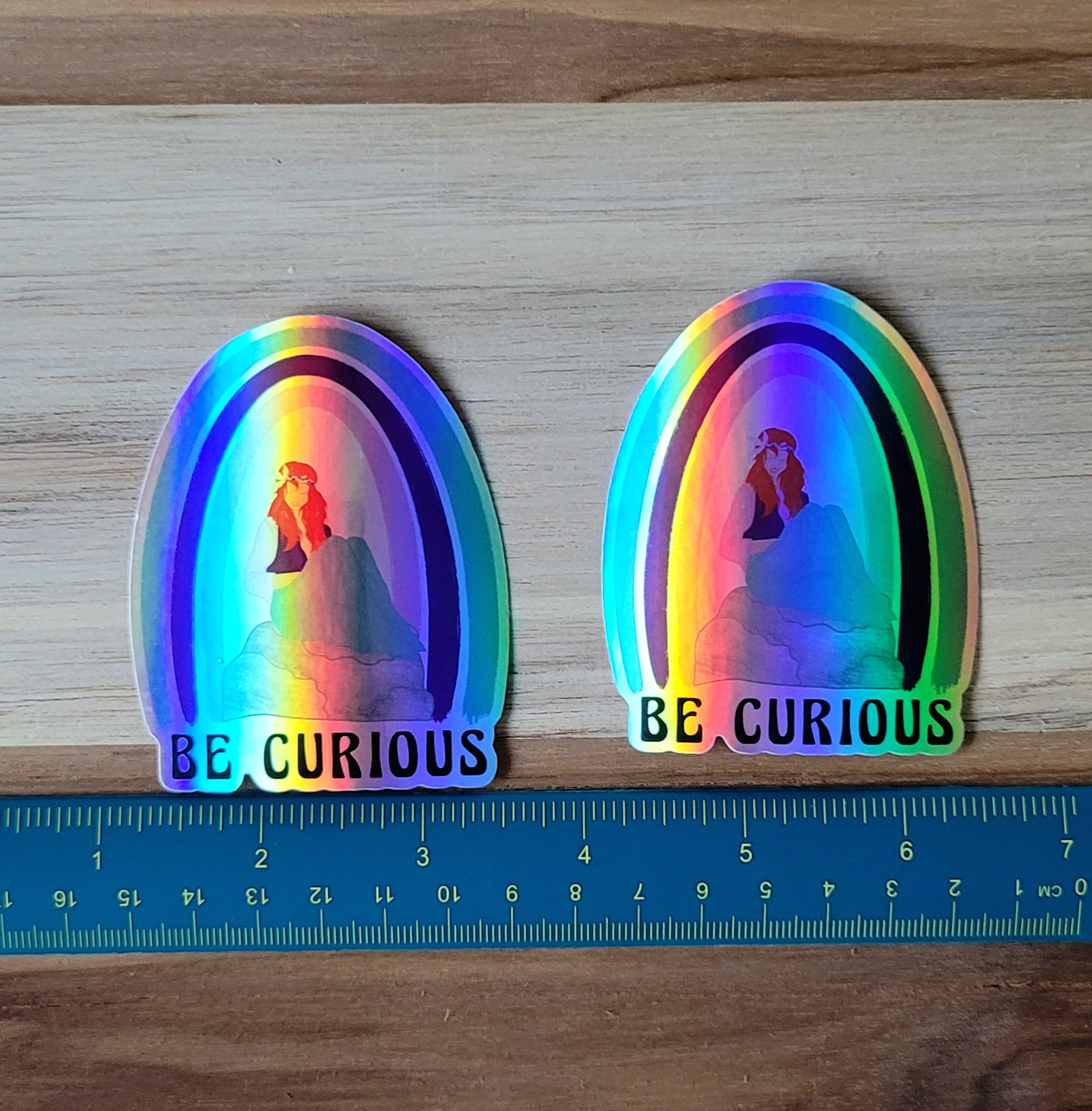 In Stock Sticker Be Curious Jubilant Fabric