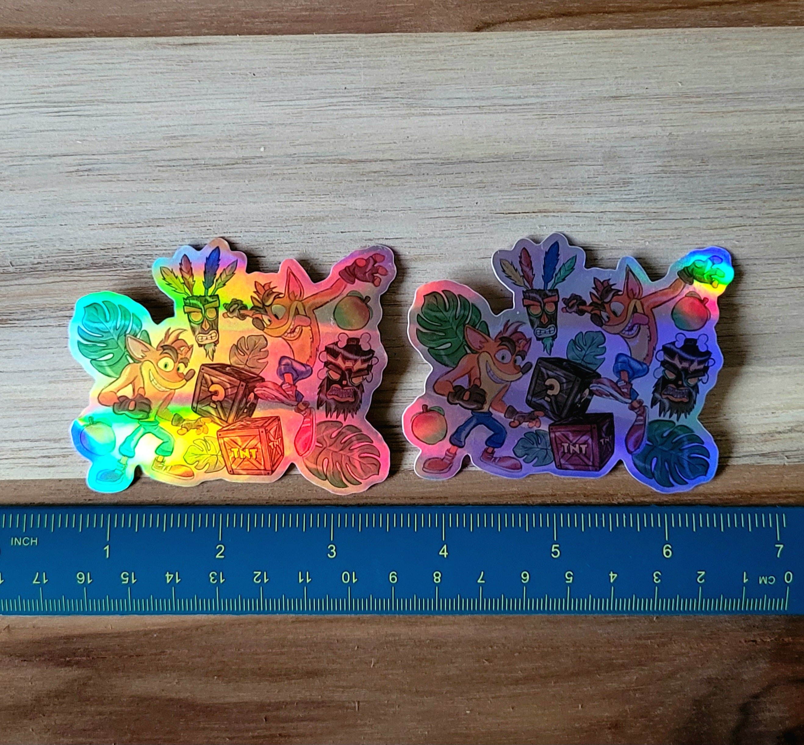 In Stock Sticker Crash Bandicoot Jubilant Fabric
